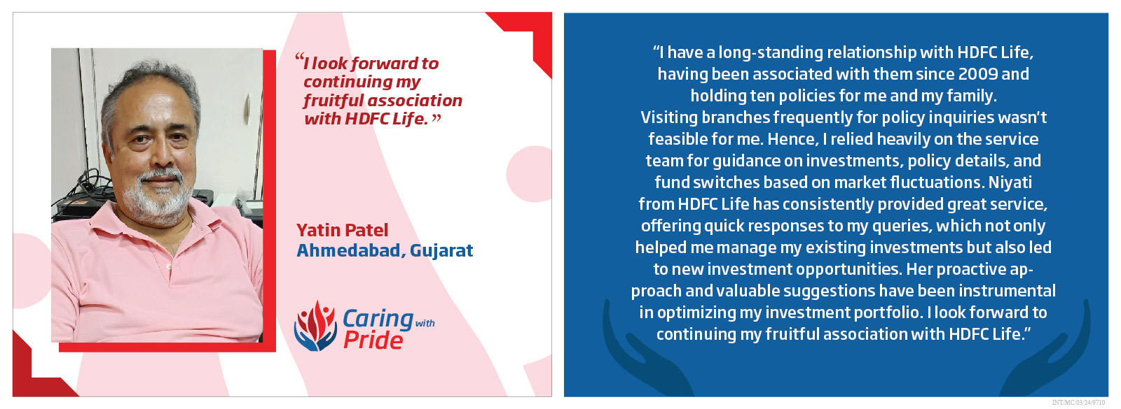 Customer Service Testimonials - HDFC Life