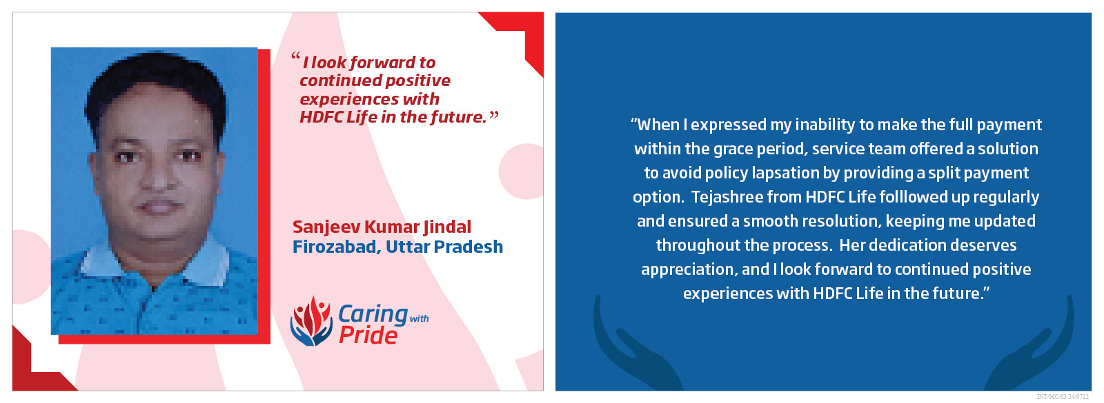 Customer Service Testimonials - HDFC Life