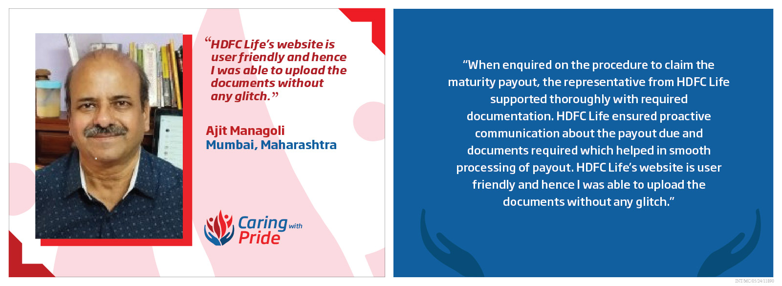 Customer Service Testimonials - HDFC Life