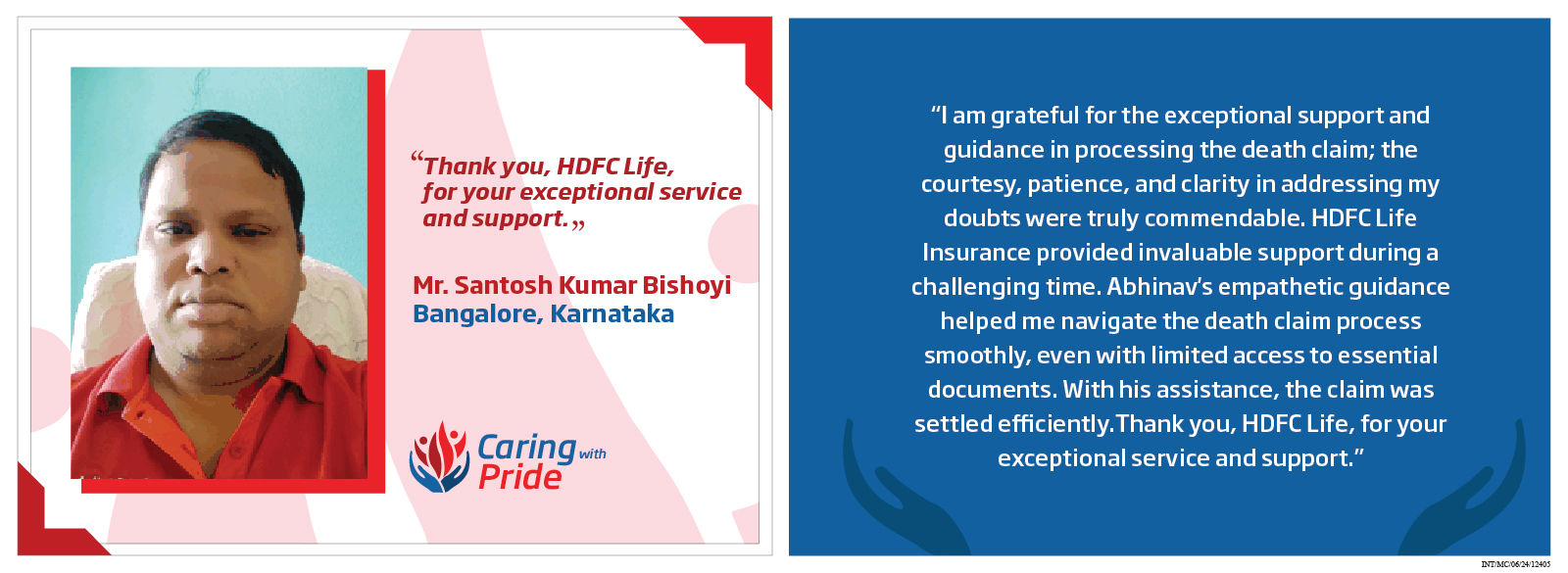Customer Service Testimonials - HDFC Life