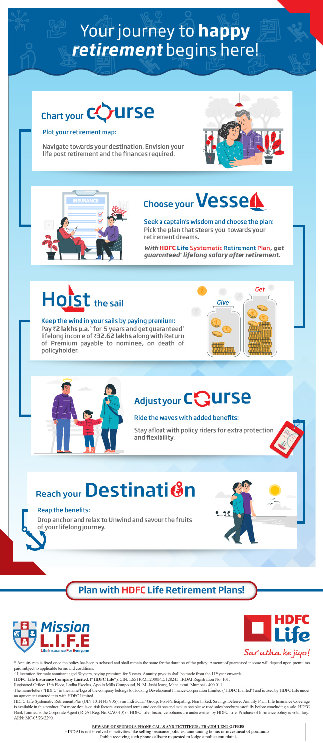 Infographic - Your Journey to happy retirement begin here!
